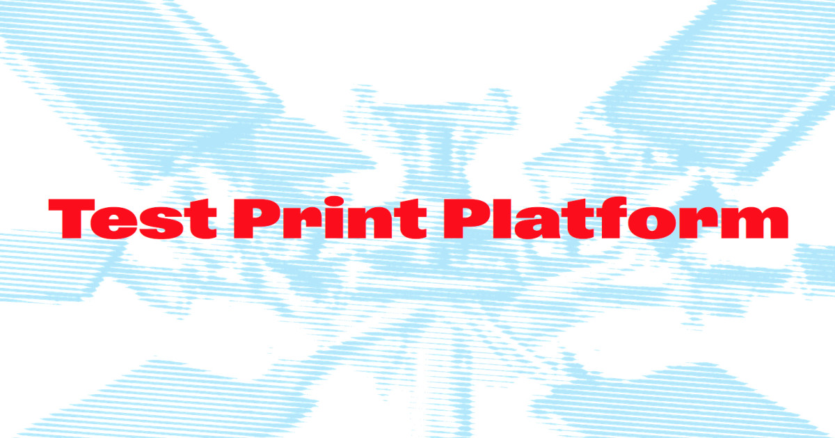 Test Print Platform